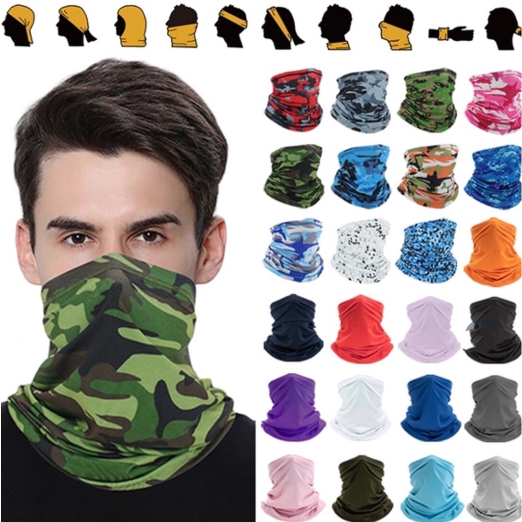 MS 3pcs Men Women Scarf Snood Neck Warmer Tube Face Mask Bandana ...