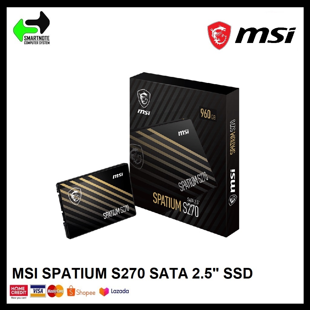 MSI STORAGE SPATIUM S270 SATA 2.5" SSD | Shopee Philippines