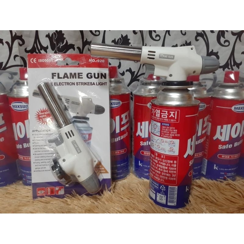 Flame Gun Torch Set With One (1) Butane Gas | Shopee Philippines