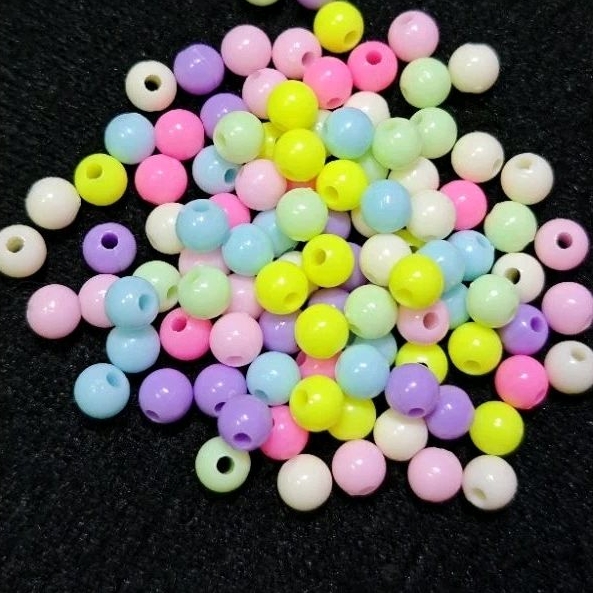 PASTEL COLOR BEADS 6mm 8mm 10mm | Shopee Philippines