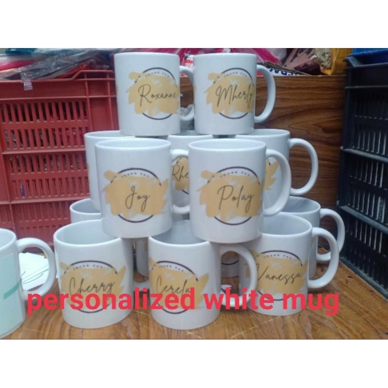 Personalize white Mug 36pcs | Shopee Philippines