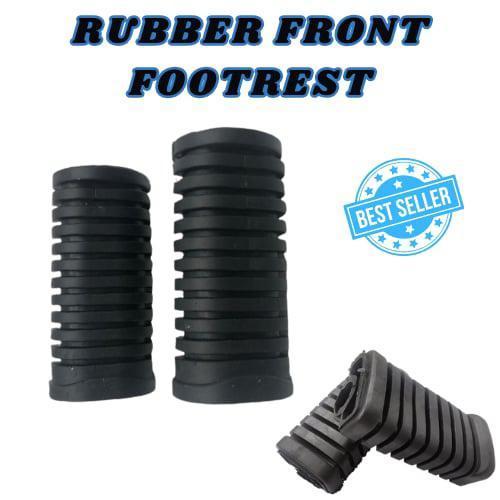 YAMAHA Stx 125 - FRONT RUBBER FOOTREST BLACK FOR MOTORCYCLE | 1 PAIR ...