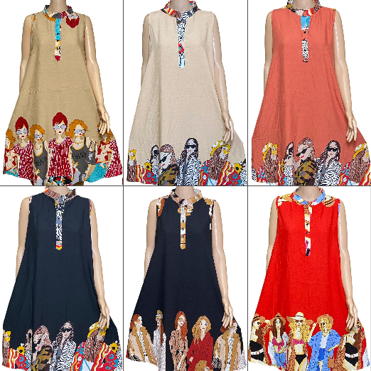 Plus Size Daster Sleeveless Challis Bangkok up to 3XL - #2 | Shopee ...