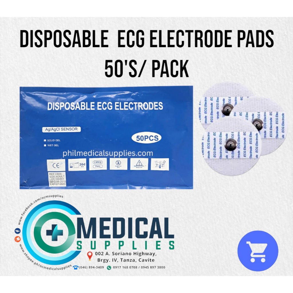 ECG Electrode Pads, 50's/ pack | Shopee Philippines