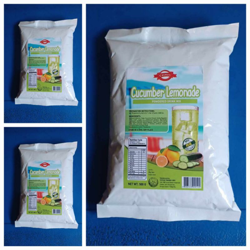 CHEMAG POWDERED DRINK MIX CUCUMBER LEMONADE FLAVOR 1/2 KILO | Shopee ...