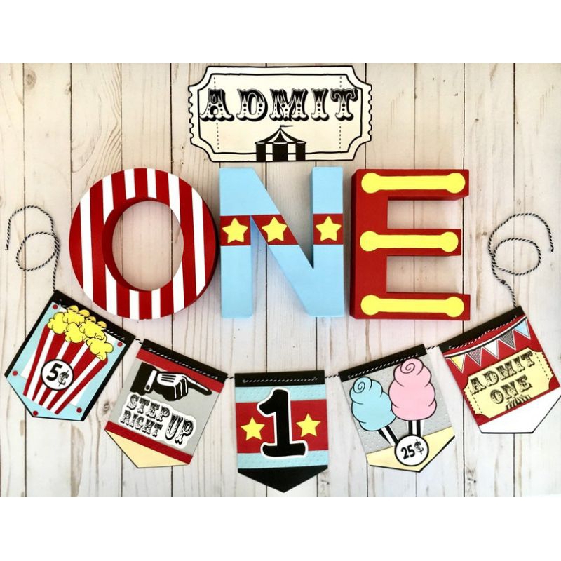 Circus Theme Letter Standee 6 INCHES | Shopee Philippines