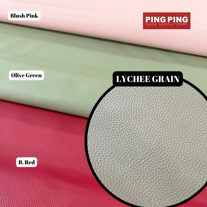 Lychee Leather PVC Faux leather with Grain for Shoes, Bags, Crafts ...