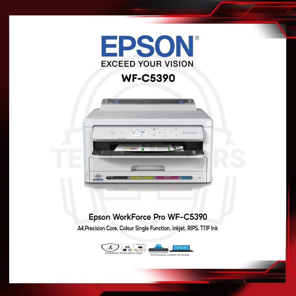 Epson WorkForce Pro WF-C5390 ( A4,Precision Core, Colour Single Function, inkjet, RIPS, T11F Ink ...