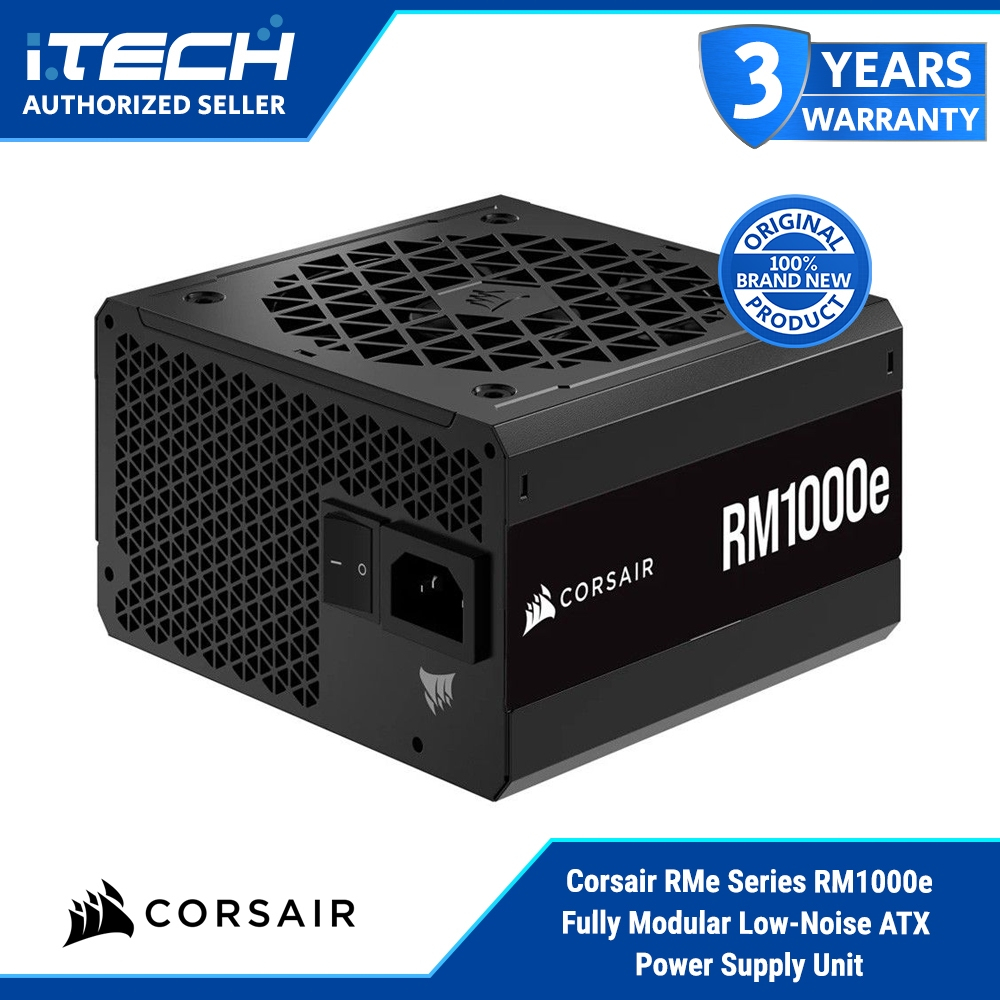 Corsair RMe Series RM1000e Fully Modular Low-Noise ATX Power Supply ...