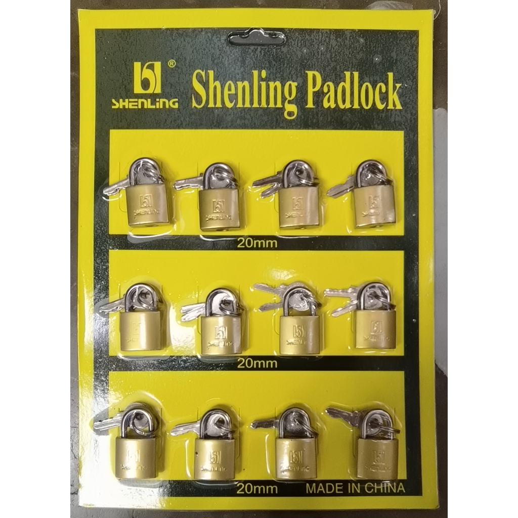 SHENLING padlock set(12pcs/card) | Shopee Philippines
