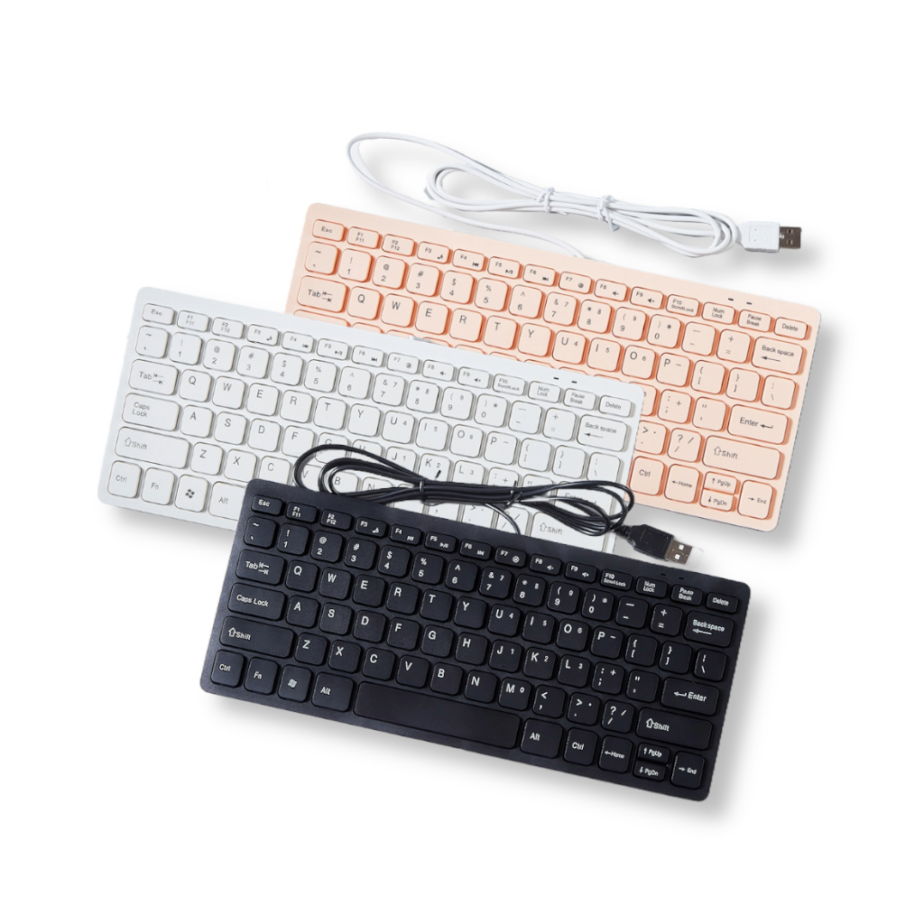 silent mini keyboard wired USB connection 78 keys | Shopee Philippines