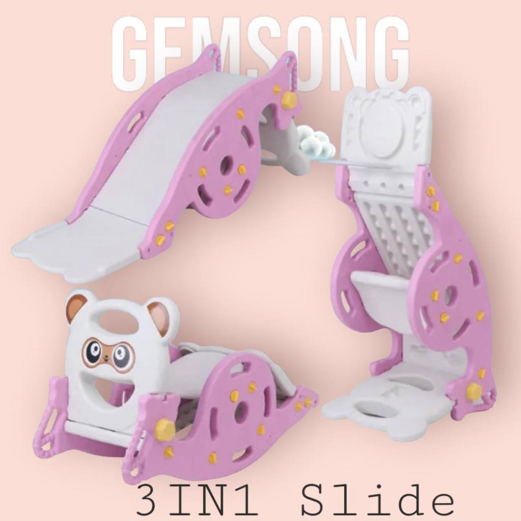 GS 3 In 1 Slide for Kid Playground Children‘s Slide with Basketball and ...