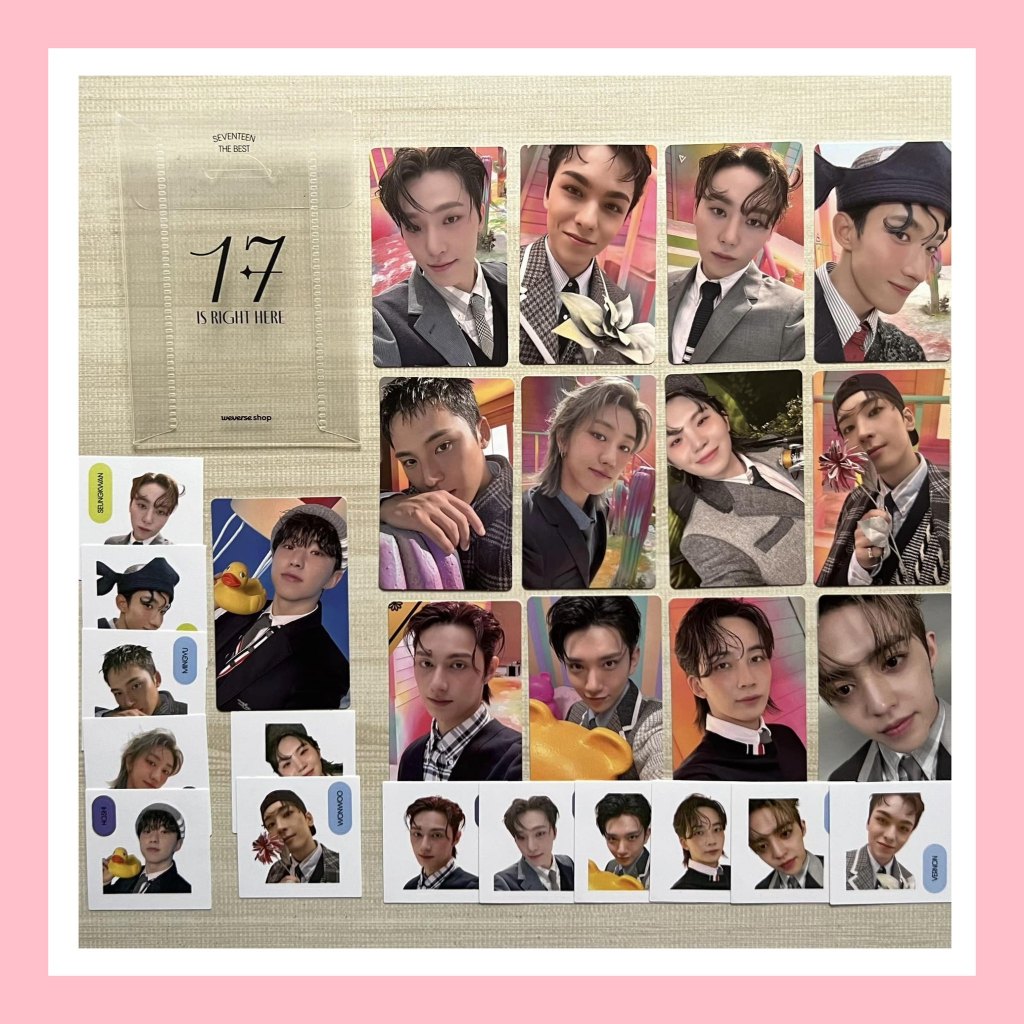 SEVENTEEN Best Album '17 IS RIGHT HERE' Dear Ver Weverse POB Photocard PC Sticker | Shopee ...