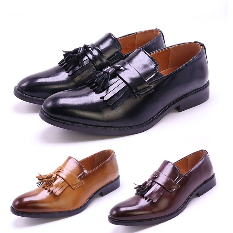Men's Leather Black/School/Office/Formal/casual/Oxford Shoes [BM-08 ...
