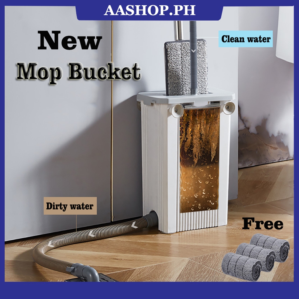 Floor Mop Cleaning Flat Mop Multifunctional Mop 360 Spin Mop With With ...