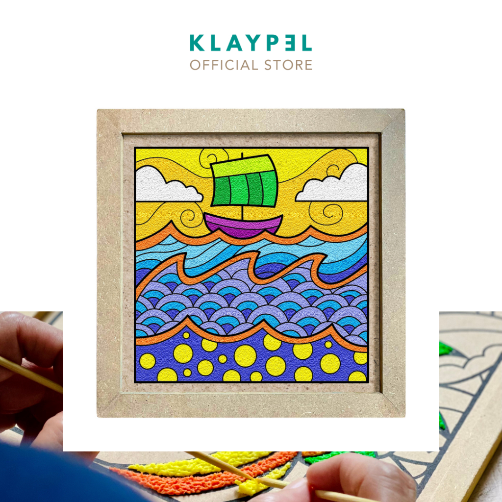 Boat | Klaypel Square Kit | DIY Arts & Crafts | Medium | Shopee Philippines