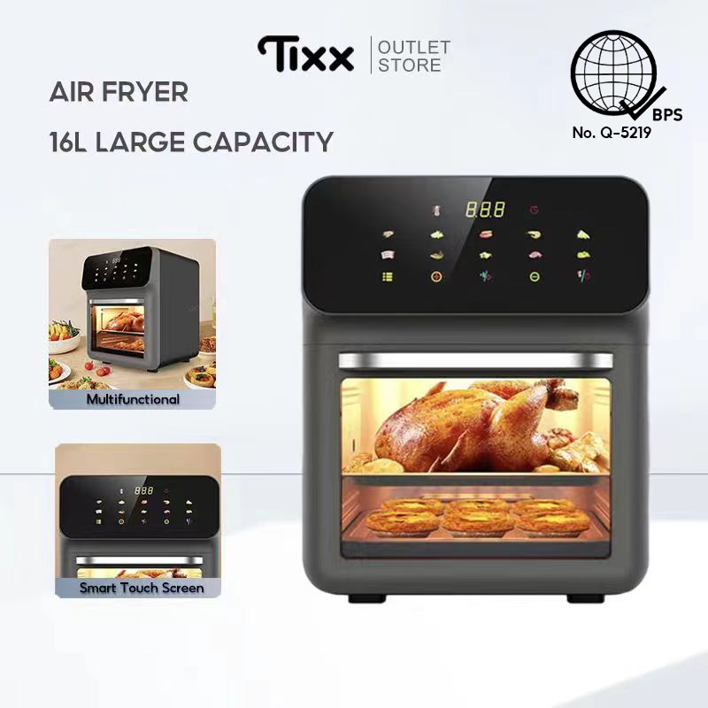 Tixx Air Fryer Oven 16L Large Capacity Kitchen Appliance 1350W Oil-Free ...