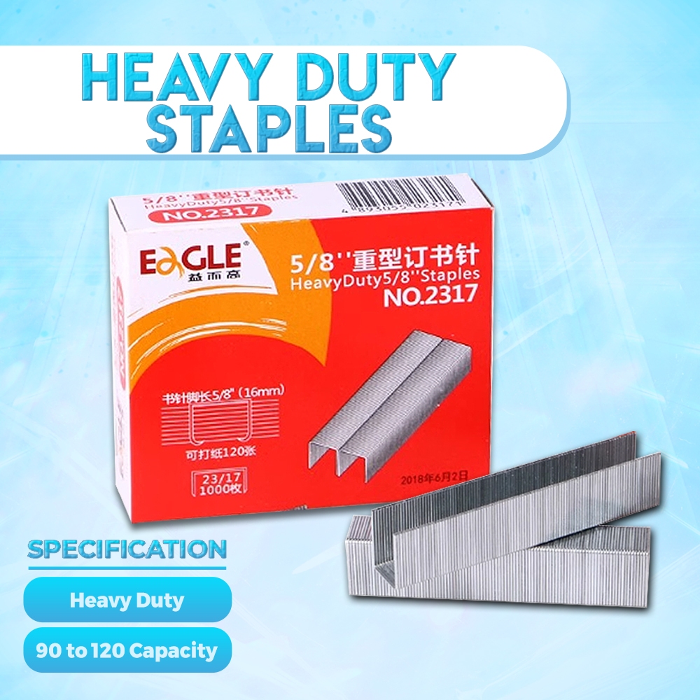 Heavy Duty Staple Wire 90-120 Punching Capacity 16mm Staples | Shopee ...
