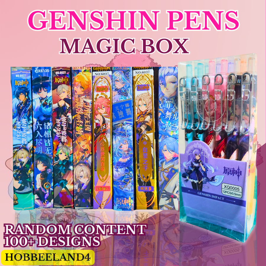 Genshin Blind Gel Pen 0.5mm | Genshin Themed Ballpoint Pens | High ...