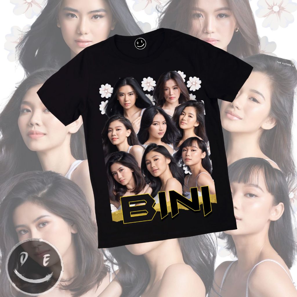 BINI SHIRT VER 4 ALL MEMBERS / BINI P-POP GROUP / FAN MADE BINI SHIRT ...