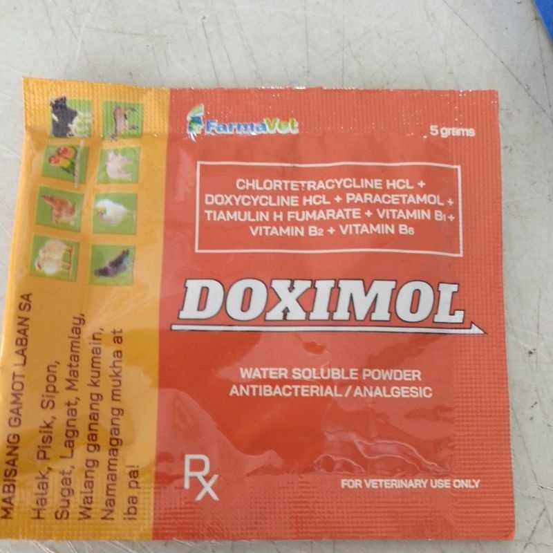 DOXIMOL 5G SACHET, for veterinary use only | Shopee Philippines