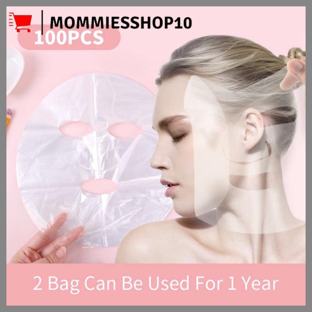 100Pcs Face Plastic Film Full Face Cleaner Mask Neck Stickers Paper ...
