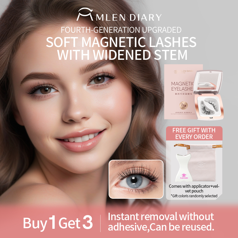 Mlen Diary Soft Magnetic False Eyelashes Set Dupont 3D Patent ...