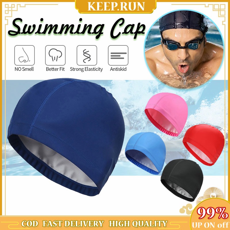 Adult Swimming Cap Swim Hat Sportswear Men Women Unisex Nylon Swim Caps ...