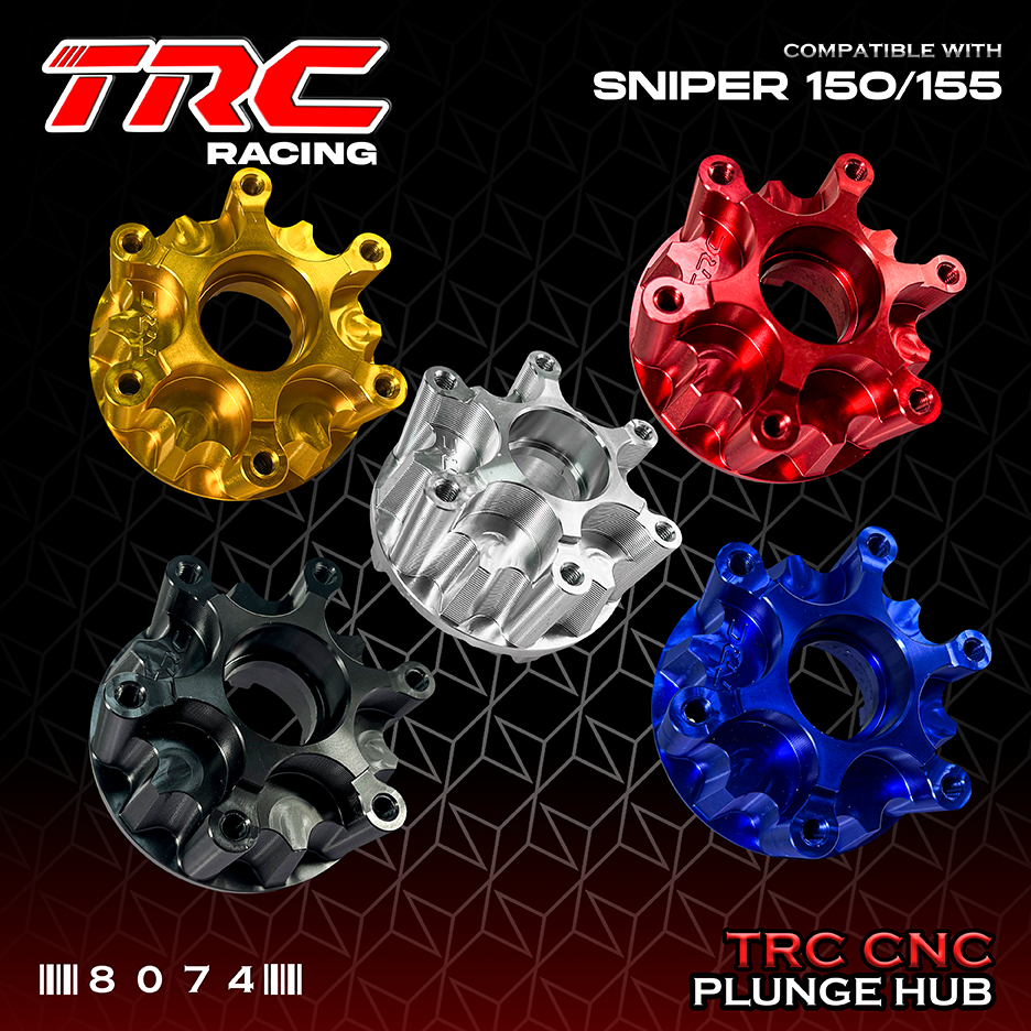 TRC CNC PLUNGE HUB 6 HOLES FOR SNIPER 150/155 8074 | Shopee Philippines