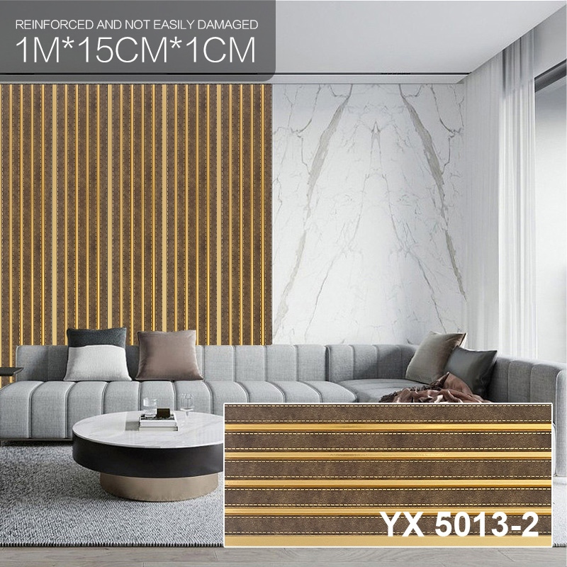 WPC fluted wall panel Waterproof Grille Design Ecological Board TV ...