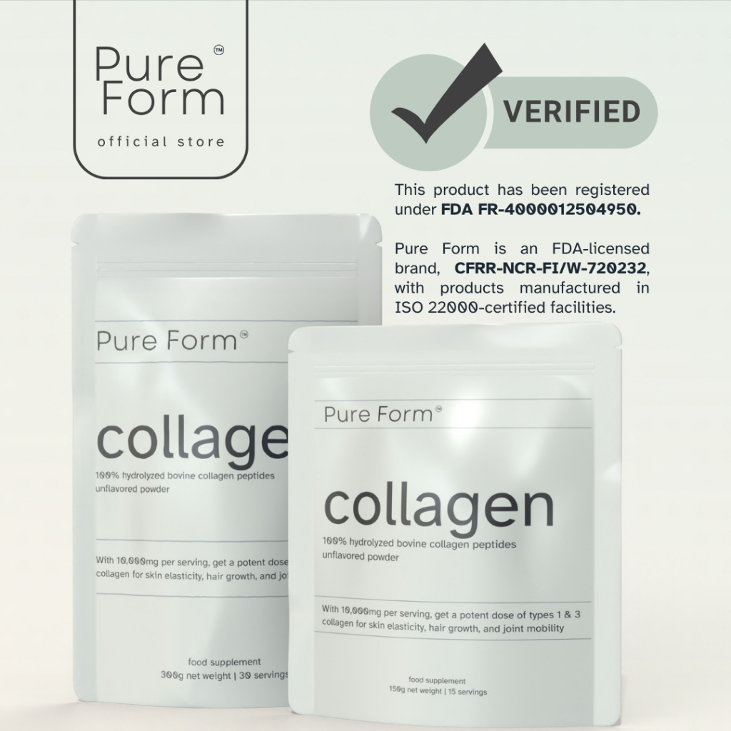 Pure Form Collagen | 10,000mg Type 1 & 3 Bovine Collagen Peptides ...