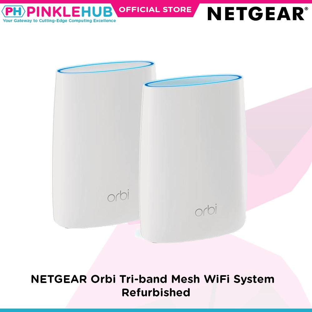 NETGEAR Orbi Tri-band Mesh WiFi System AC3000 Mesh WiFi System (RBK50 ...