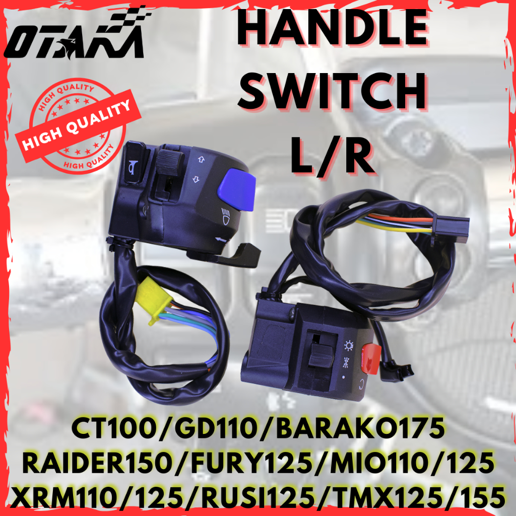 HANDLE SWITCH LEFT/RIGHT FOR XRM110/125/RUSI125/TMX125/155/CT100/GD110 ...