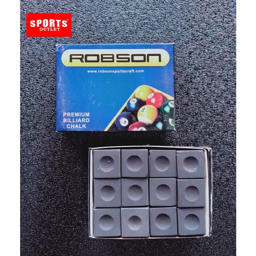 Billiard Chalk / Cue Chalk Robson (Box of 12 cubes) Random Color ...