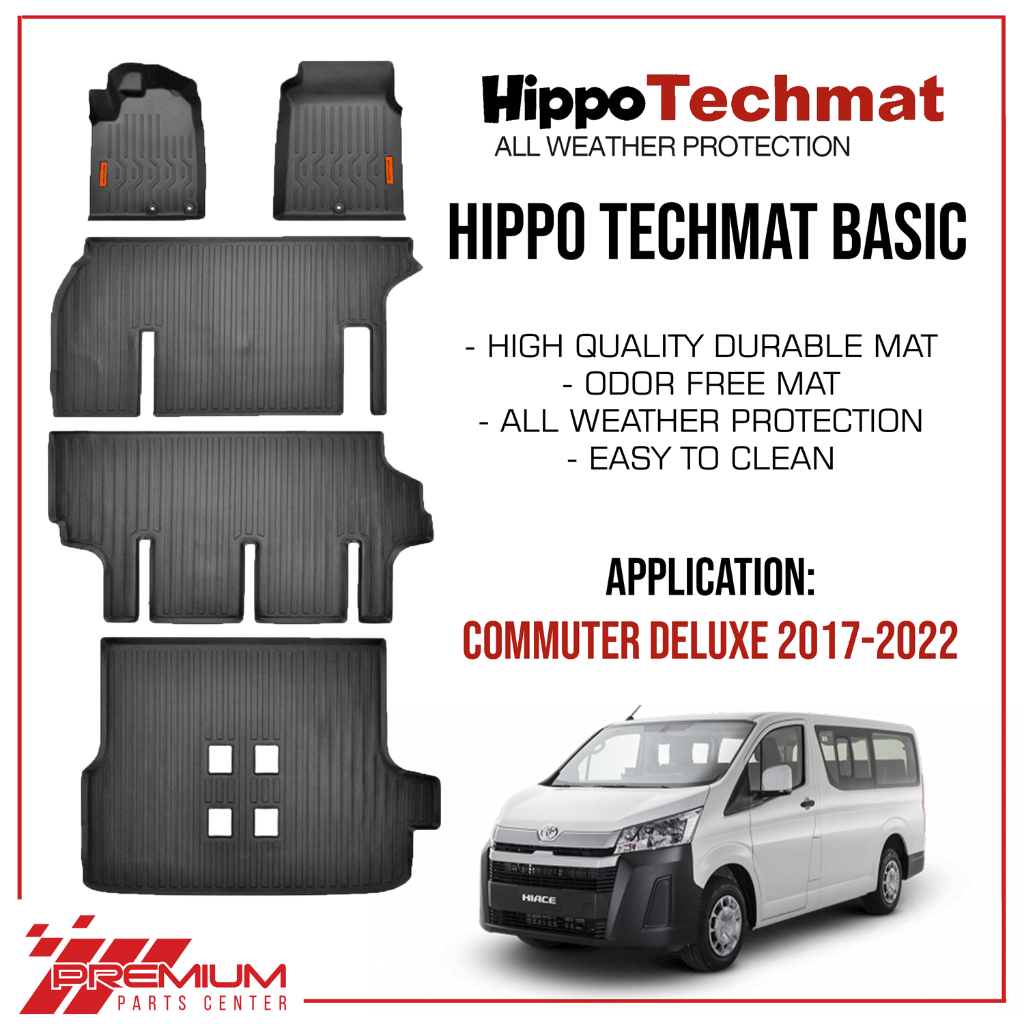 Hippo Techmat Deep Dish Matting for Toyota Hiace Commuter Deluxe 2017 ...