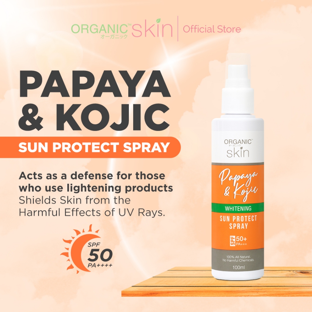Organic Skin Japan Papaya&Kojic Sunscreen spf50 Sunblock Face and Body ...