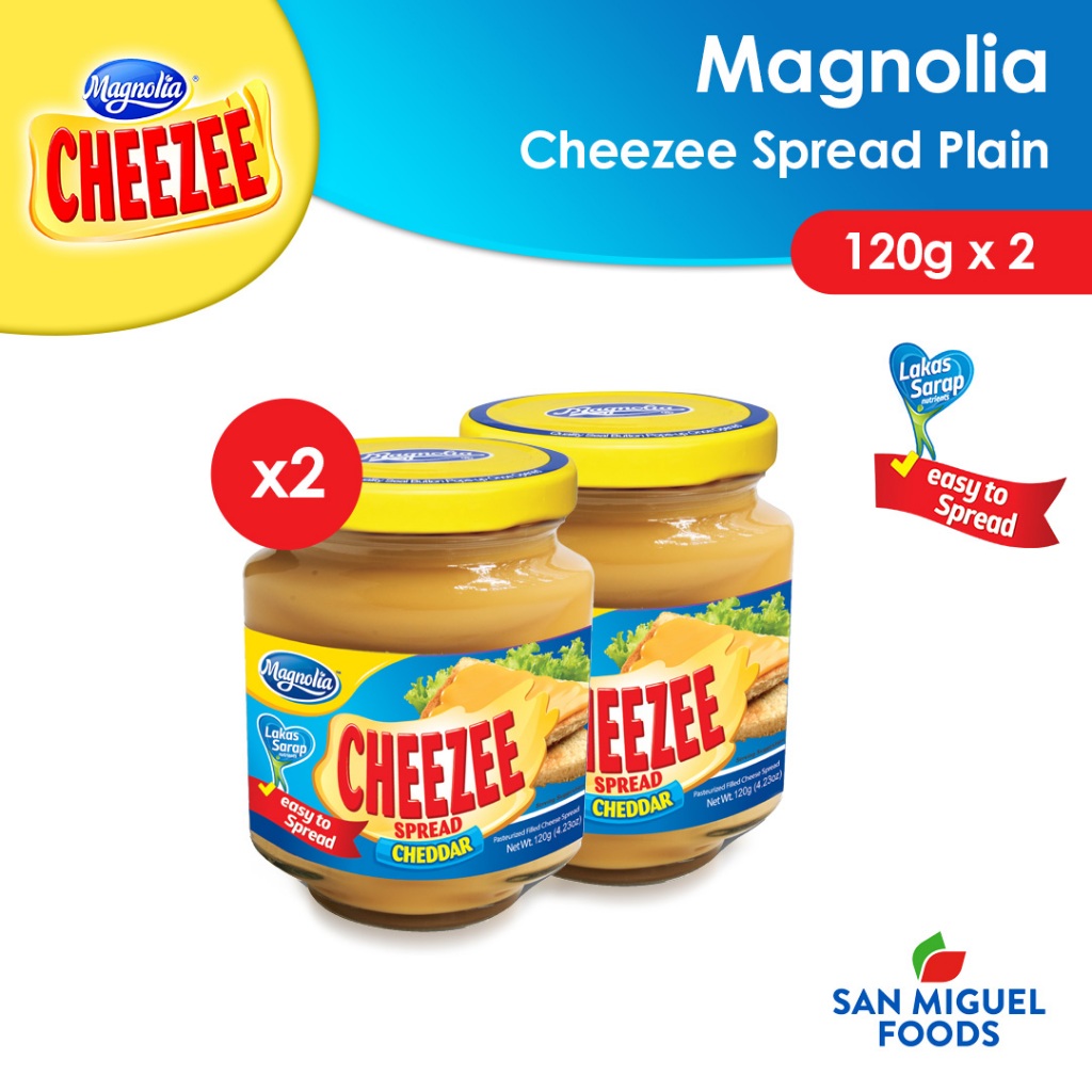 MAGNOLIA Cheezee Spread Plain 120g Set of 2 | Shopee Philippines