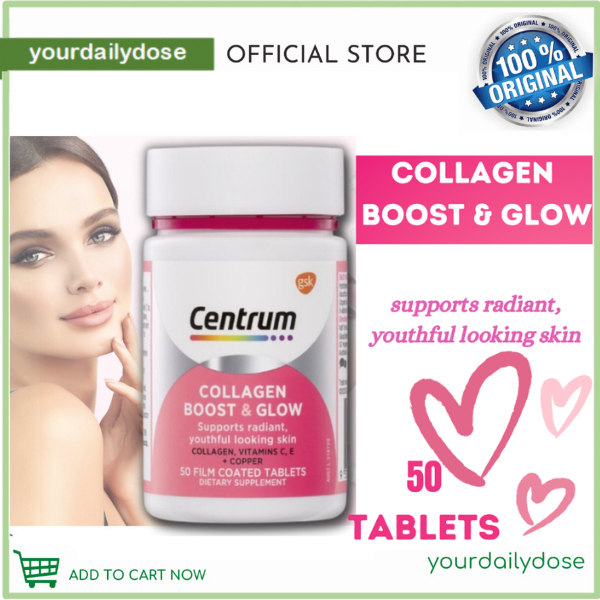 Centrum collagen boost & glow 50 tablets | Shopee Philippines