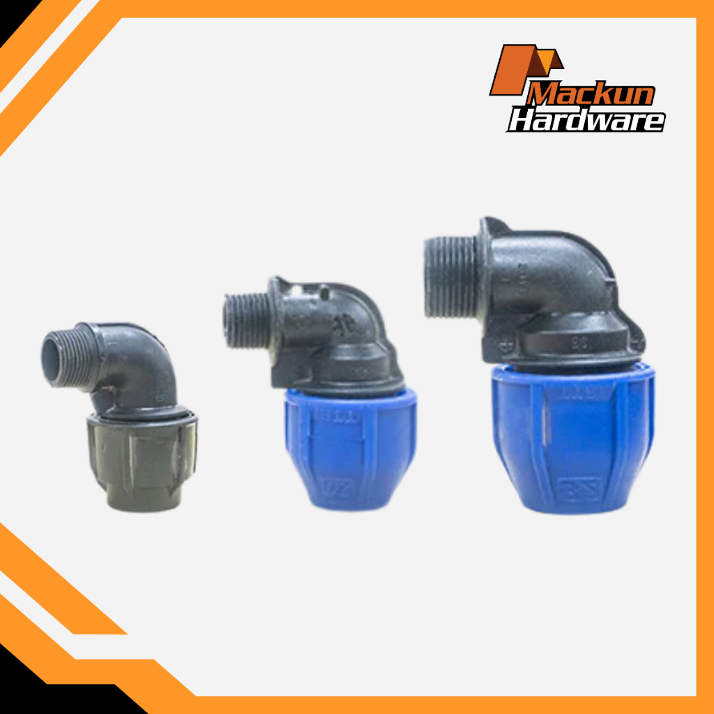 PE COMPRESSION MALE ELBOW (1/2", 3/4", 1" ) | Shopee Philippines
