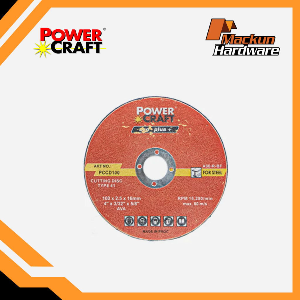 POWERCRAFT CUTTING DISC 4 (PCCD 100, PCCD 105-S) | Shopee Philippines