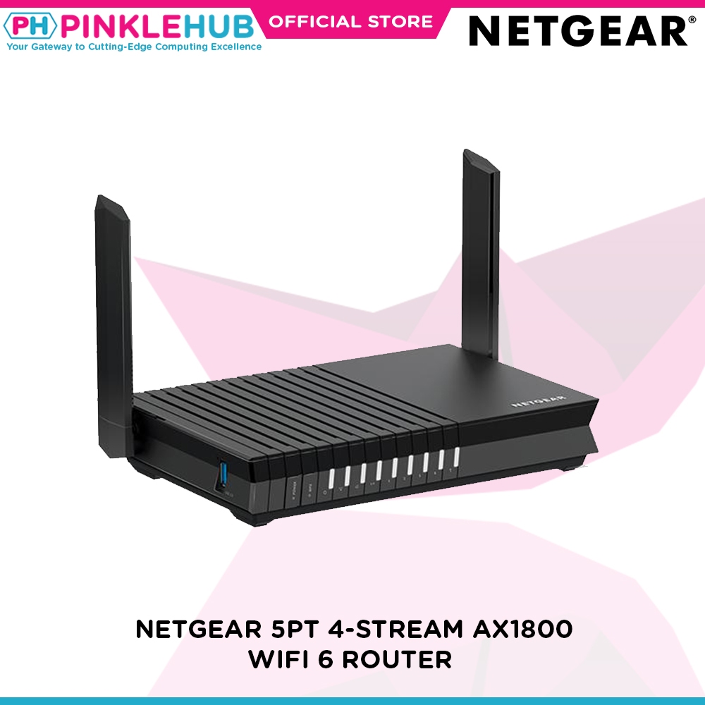 NETGEAR 5PT 4-STREAM AX1800 WIFI 6 ROUTER (RAX20-100PES) | Shopee ...