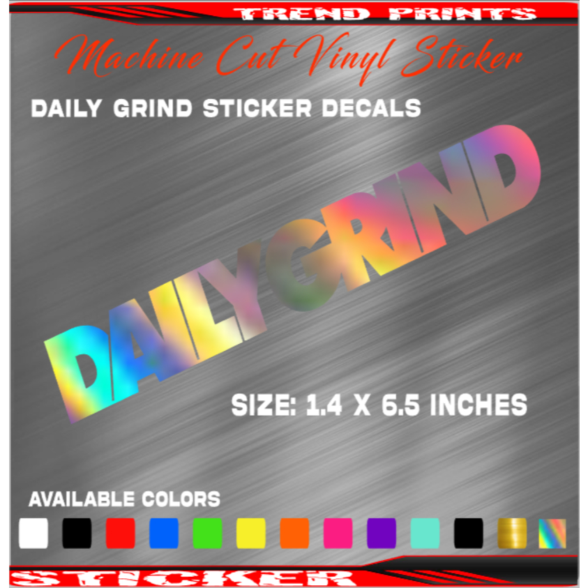 Daily grind sticker decals | Shopee Philippines