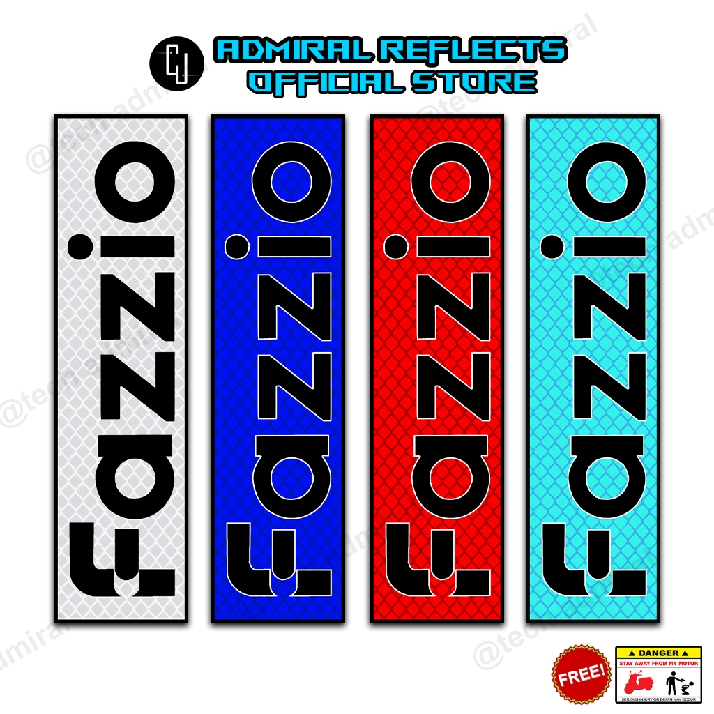 Alloy Top Box Sticker Waterproof Fazzio (REFLECTORIZED) | Shopee ...