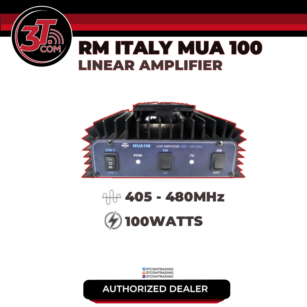 RM ITALY MUA100 UHF LINEAR AMPLIFIER (FOR PORTABLE) | Shopee Philippines