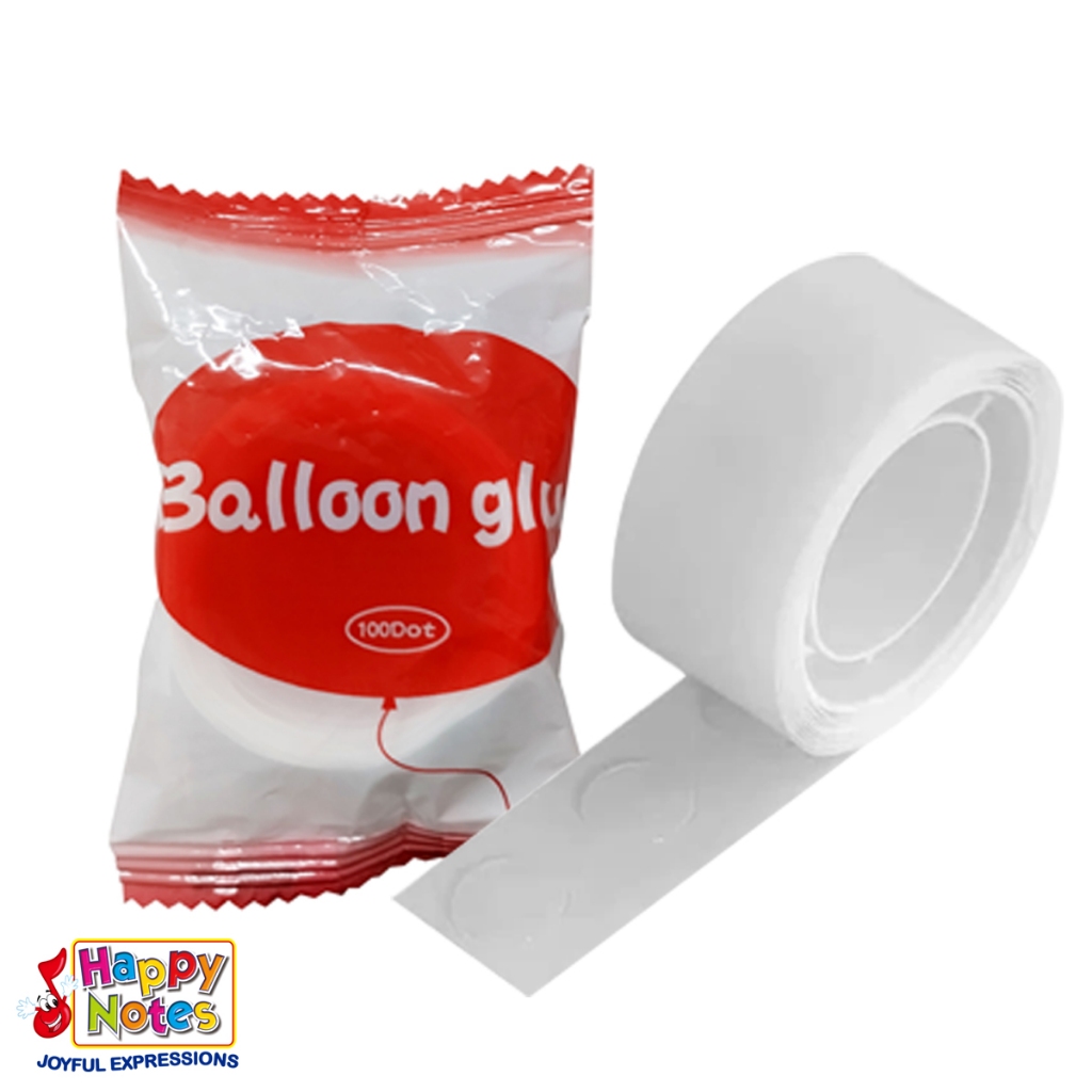 Happy Notes Balloon Accessories (100pcs Balloons Glue Dot Adhesive ...