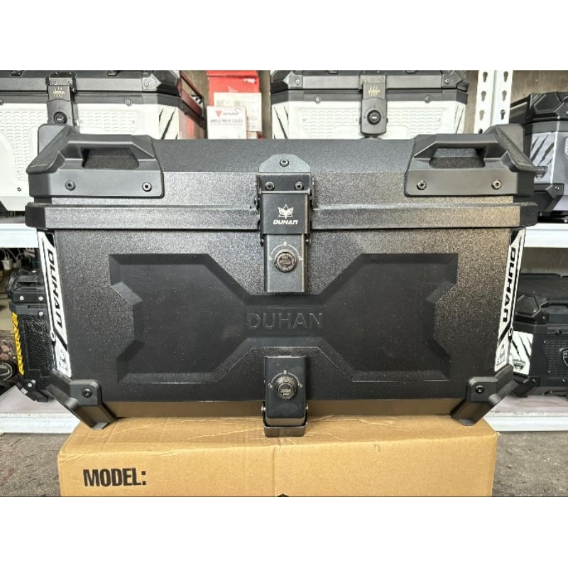 Duhan Dual Lock 58 Liters Hard Plastic Top Box with Backrest | Shopee ...