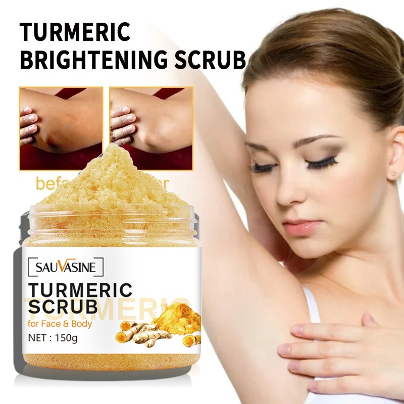 Body Scrub Anti-Acne Cream Body Scrubber Exfoliating With Turmeric Skin ...