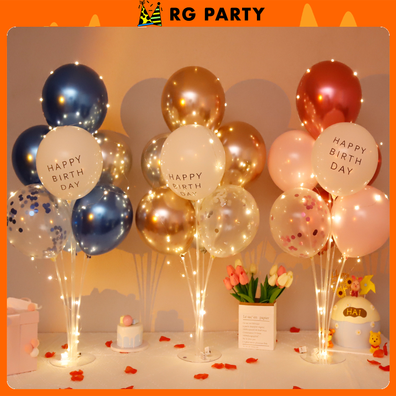 12PCS LED Balloon Set Tree Light Bracket Wedding Holiday Birthday Party ...