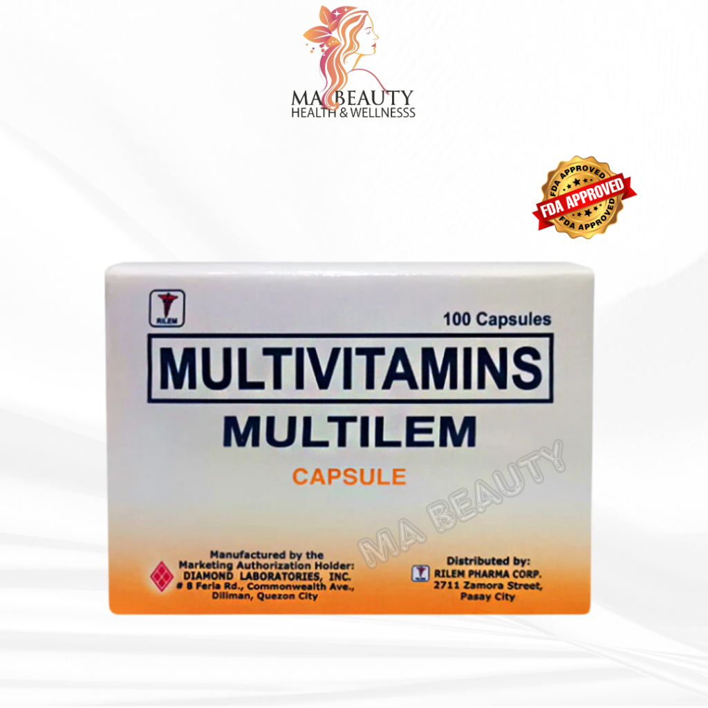 Multilem Multivitamins 100 Capsules | Shopee Philippines