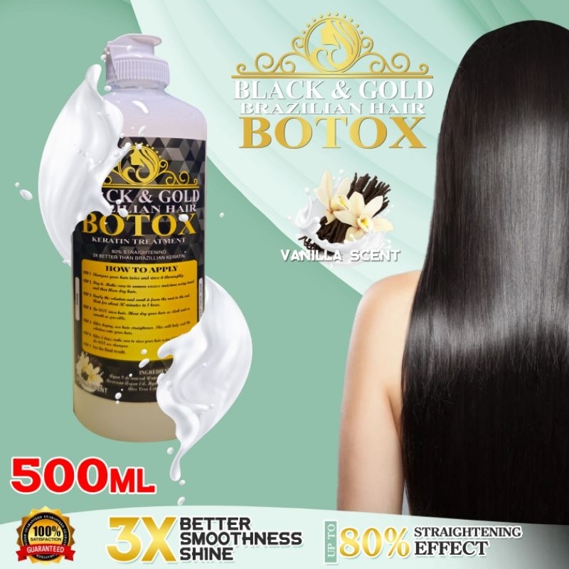BLACK&GOLD BRAZILIAN HAIR BOTOX (500ML SCENT ) | Shopee Philippines